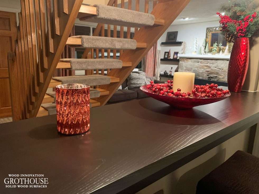 Stained Ash Bar Top in Collegeville, PA | Grothouse Image Library